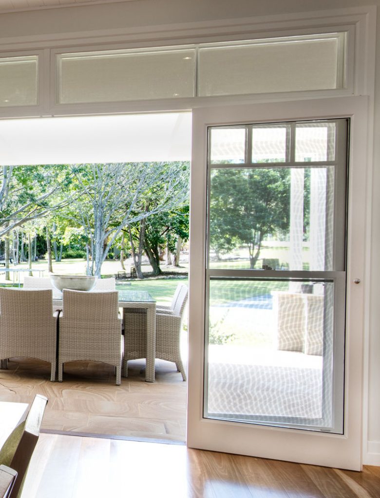 Hinged doors from Eden Made are used for striking front entrances